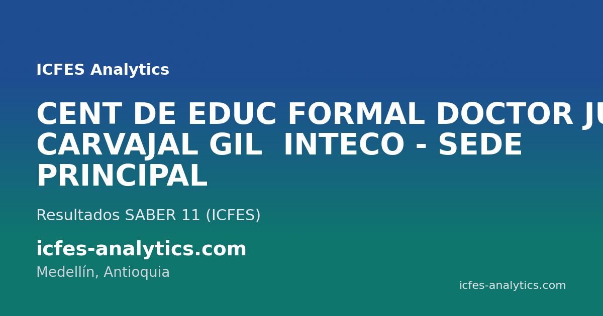 CENT DE EDUC FORMAL DOCTOR JULIO CARVAJAL GIL INTECO